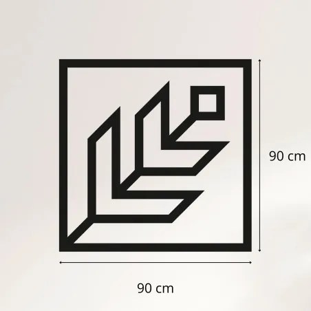Geometrická dekorace na zeď čtvercová | SENTOP HDF0397-C