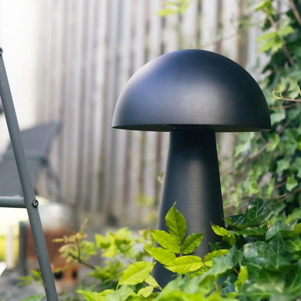 Venkovní stojací lampa černá 50 cm - Mushroom