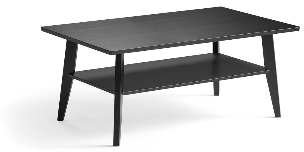 AJ Produkty Konferenční stolek Penny, 1150x700x500 mm, černě mořený dub