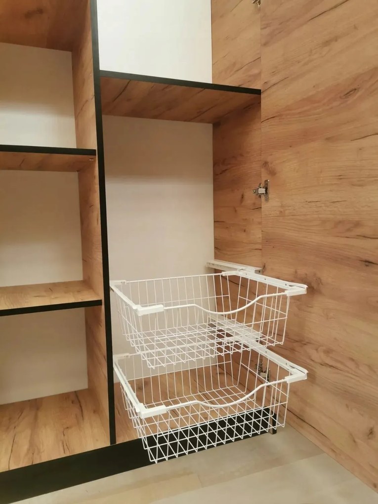 Šatní skříň EDEN 14 bílý + šedý Vzor 1