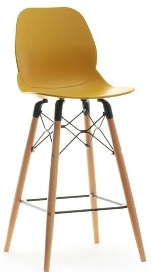design4life Barová židle SWEN Žlutá