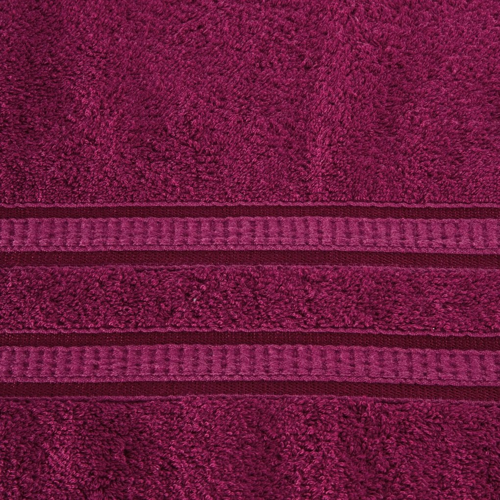 SADA BAMBUSOVÝCH RUČNÍKŮ MILA13 3KS 70X140 CM AMARANT
