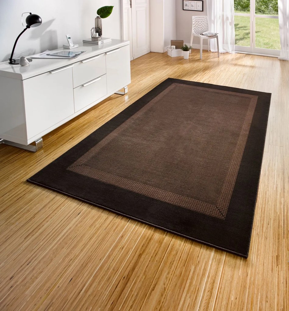 Hanse Home, Kusový koberec Basic 102500, 160x230, hnědá, chodba / předsíň