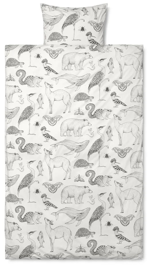 Baby povlečení FERM LIVING Katie Scott Animals Off White