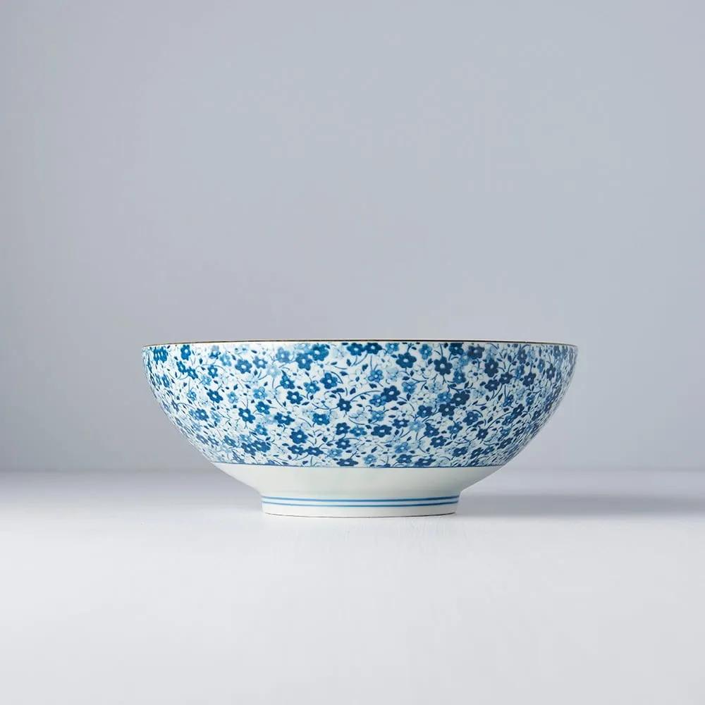 Modro-bílá keramická miska MIJ Daisy, ø 21,5 cm