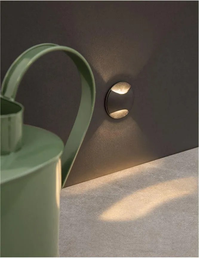 NV 9944142 Venkovní zapuštěné svítidlo do zdi JOYA černý hliník LED 3W 3000K 100-240V 19st. IP65 - NOVA LUCE
