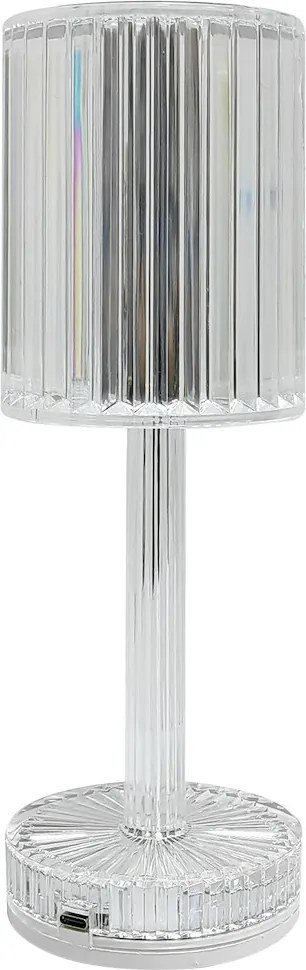Stolní lampa Simple, 1x transparentní stínítko