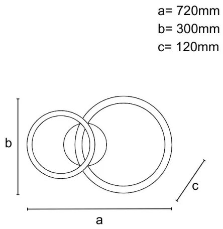 LED Stmívatelné stropní svítidlo LED/55W/230V 3000-6500K + dálkové ovládání