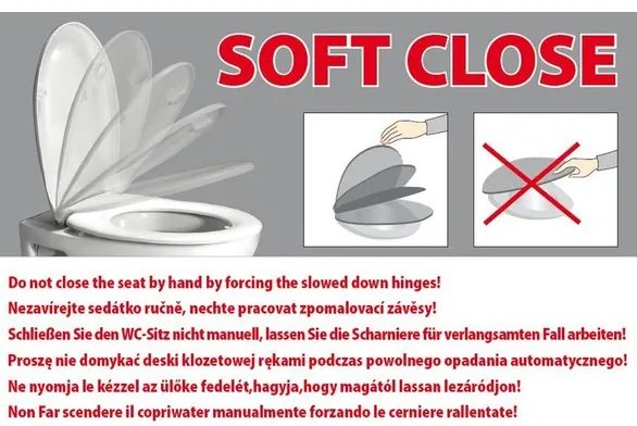GSI Traccia WC sedátko Soft Close, bílá MS69CN11