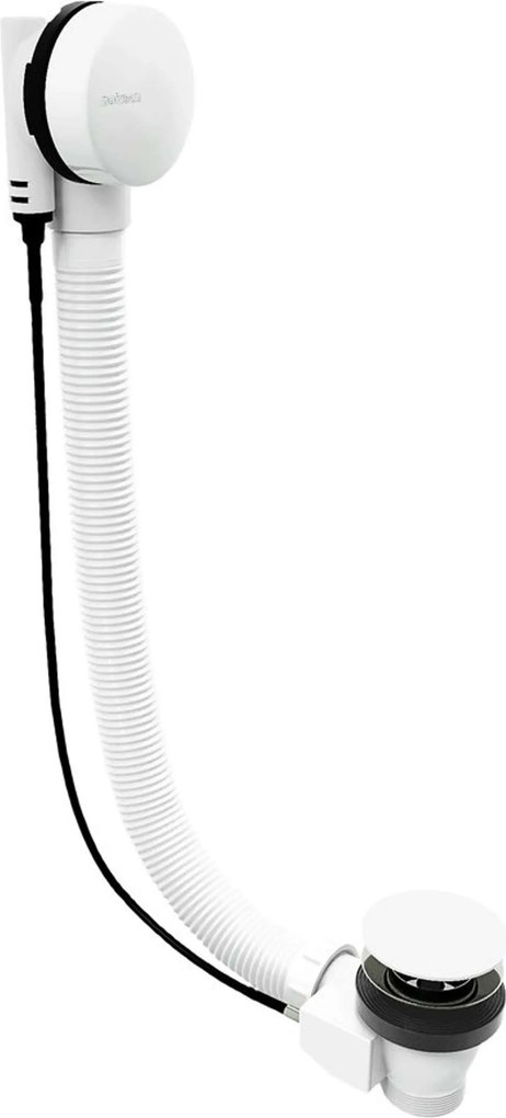 Polysan - Vanová odtoková a přepadová souprava, délka 120 cm, bílá 71856.10
