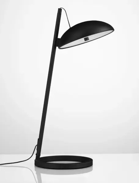 Designová stolní lampa Flute černá