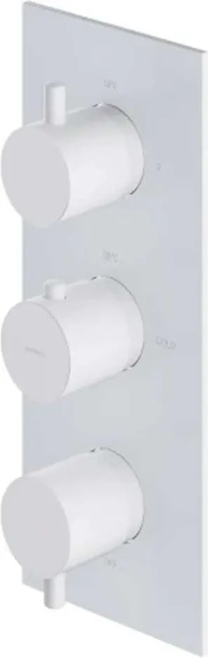 OMNIRES Y - Termostatická baterie pod omítku, pro 3 spotřebiče, matná bílá Y1238-KROWM