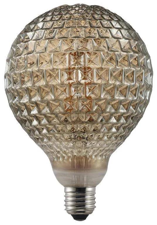 Dekorativní LED žárovka NORDLUX Avra 2 W - kouřová, 200 lm, 125 mm, 177 mm