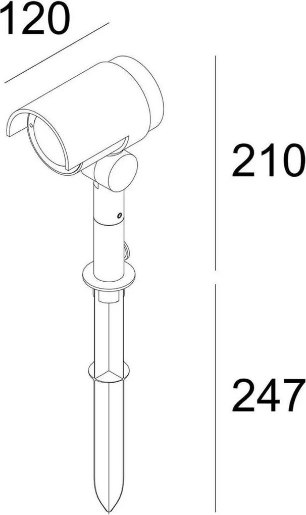 IMPR 732094 Deko-Light zemní svítidlo Keid II 230V 10,30 W 3000 K 800 lm 120 mm tmavě šedá - DEKOLIGHT