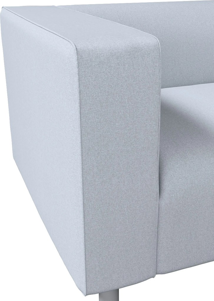 Potah na pohovku IKEA  Klippan 2-místná barva modrá látka pletený vzor