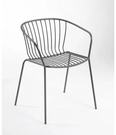 Gaber Kovová židle AMITHA s područkami Barva kostry - Gaber bílá 00  77