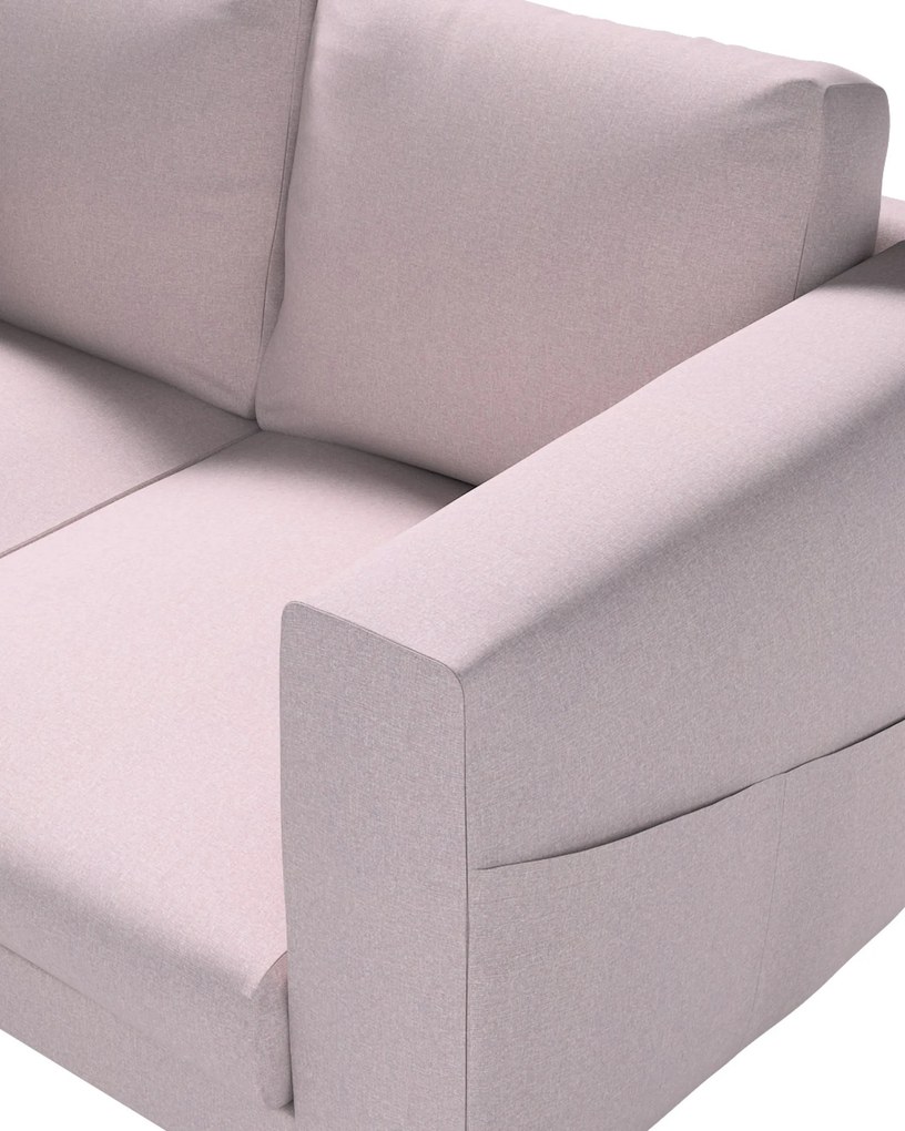 Potah na pohovku IKEA Norsborg 2-místná barva růžová látka pletený vzor