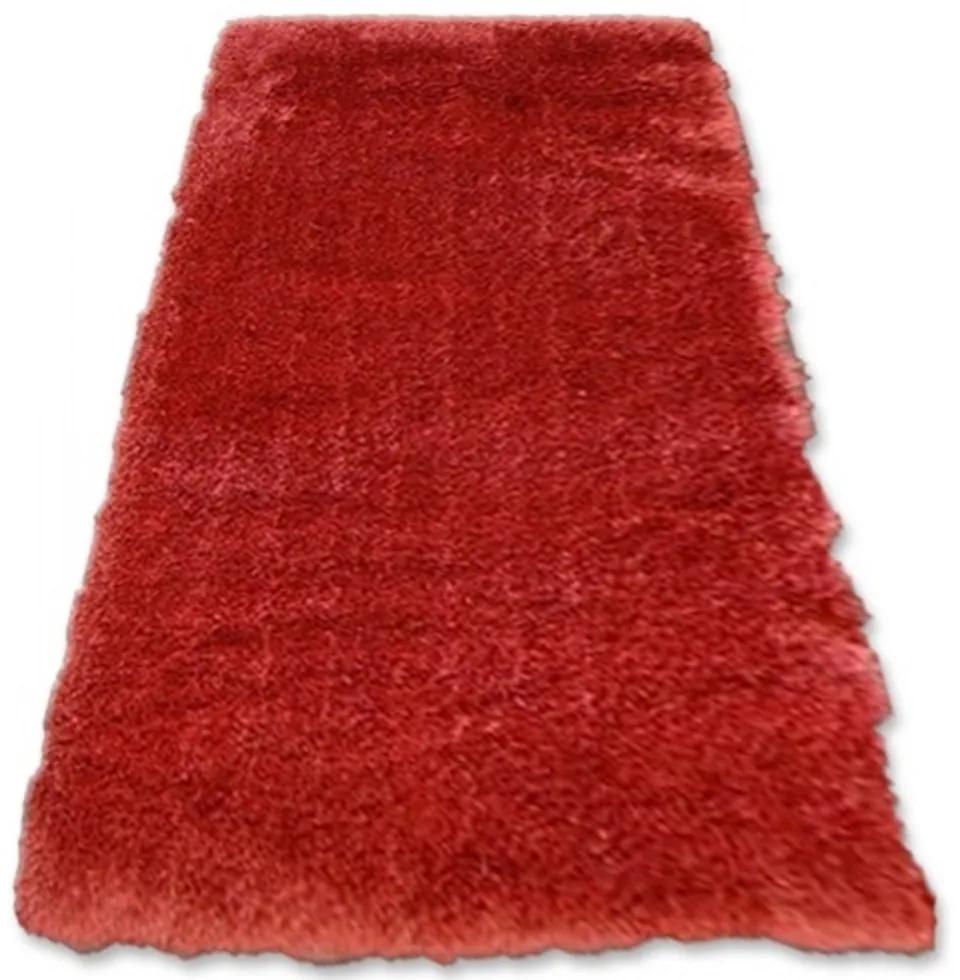 Luxusní kusový koberec Shaggy Macho terakotový, Velikosti 120x170cm