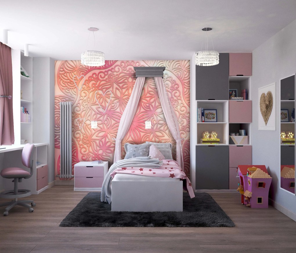 Malvis ® Tapeta Mandala pastelová Vel. (šířka x výška): 360 x 260 cm