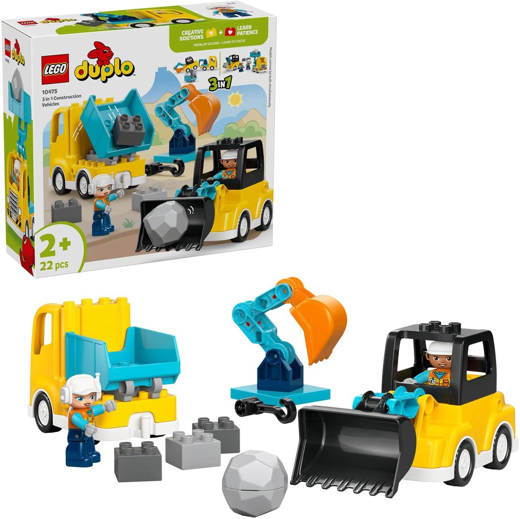 Lego® duplo® town 10475 vozidla na stavbě 3 v 1 5702018032022