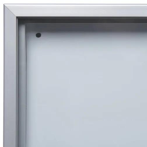 Interiérová informační vitrína s posuvnými dveřmi SLIM 10 x A4 - plechová záda
