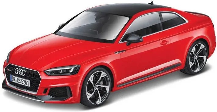 Kovový model model audi rs 5 coupe, 1:24 červená