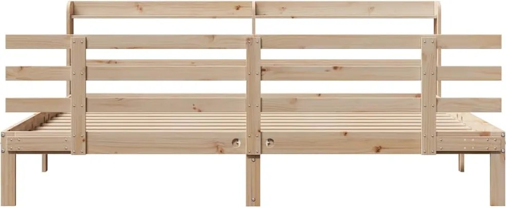 Rám postele s čelem 180 x 200 cm masivní borovice 3306859