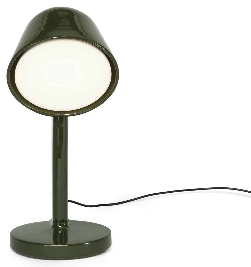 Flos Céramique Down, zelená keramická lampa se stmívačem, 1x8W E27, výška 48,9cm