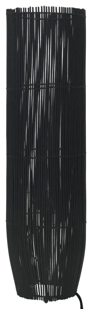 289597 vidaXL Stojací lampa vrba černá 52 cm E27