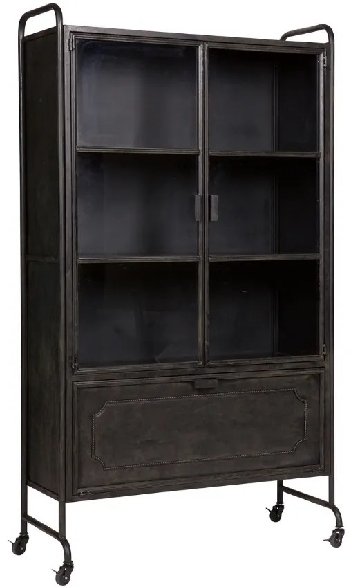 Hoorns Vitrína Lab XL 183,5 cm, černá