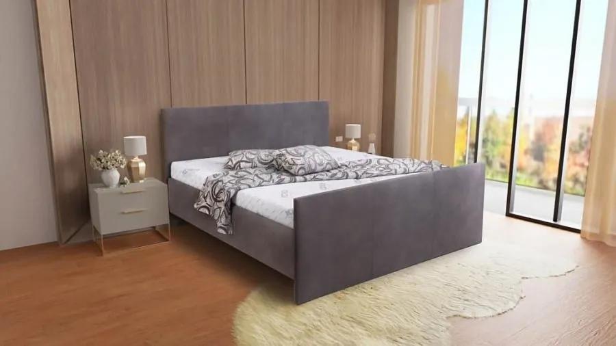 Pohoda Čalouněná postel RACHEL s úložným prostorem a volně loženou matrací | Látka: Andora 305,Šířka matrace: 160 cm