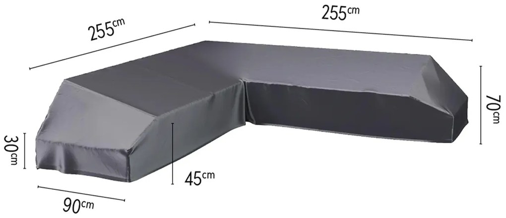 Platinum designové zahradní ochranné plachty na nábytek AeroCovers (255 x 255 x 90 cm)