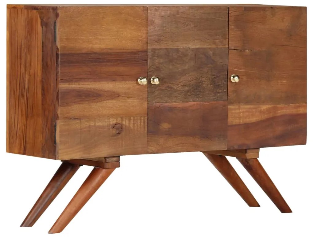Příborník hnědý 100 x 30 x 75 cm masivní recyklované dřevo 246674