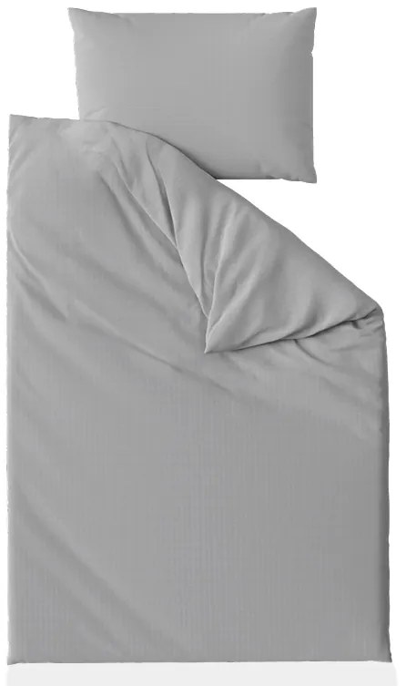 Bavlněné povlečení s krepovou úpravou LUXERA světle šedé hotelová kapsa II.jakost Rozměr povlečení: 70 x 90 cm | 140 x 200 cm