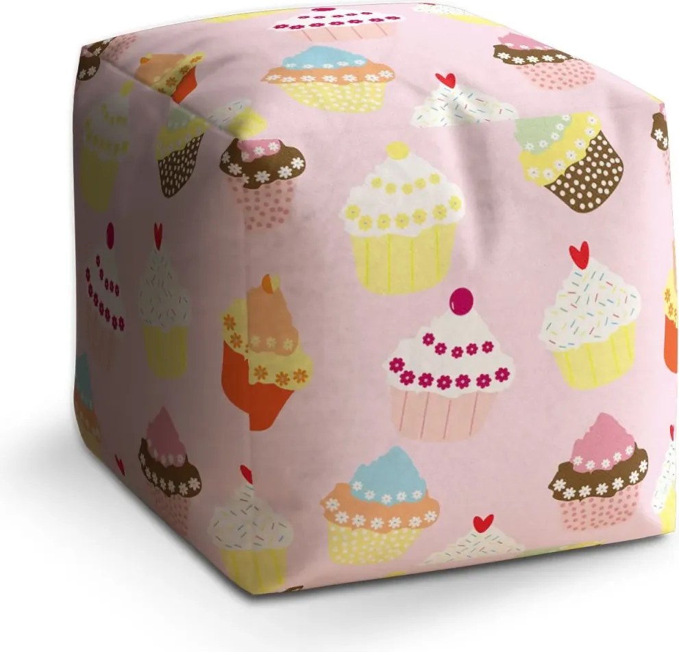 Sablio Taburet Cube Muffiny - 60x60x60 cm