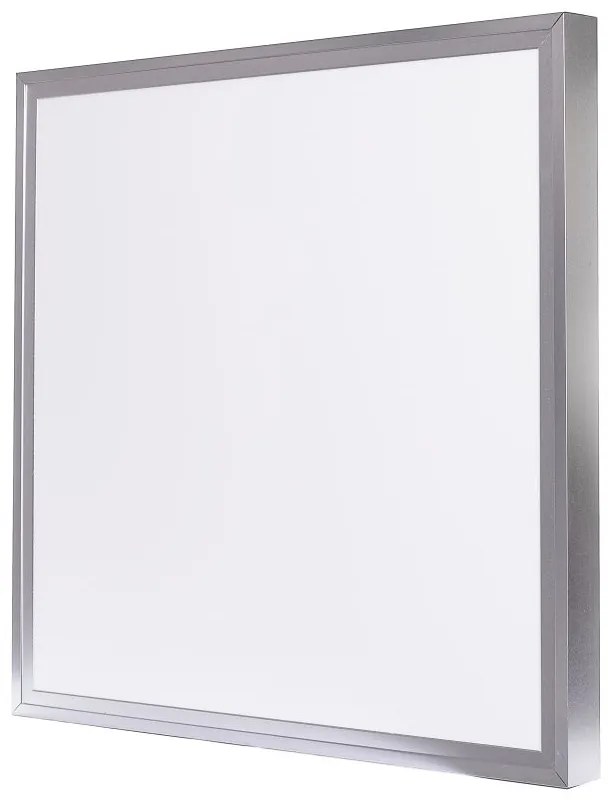 Stříbrný přisazený LED panel s rámečkem 600 x 600mm 45W Barva světla Denní bílá