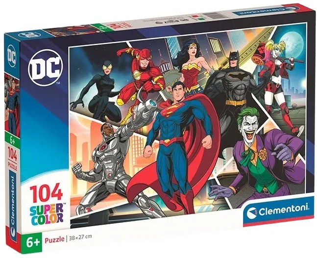 Clementoni - Puzzle 104 DC Comics