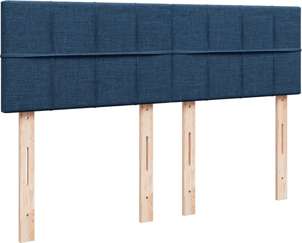 Box spring postel s matrací modrá 160x200 cm textil 3288245