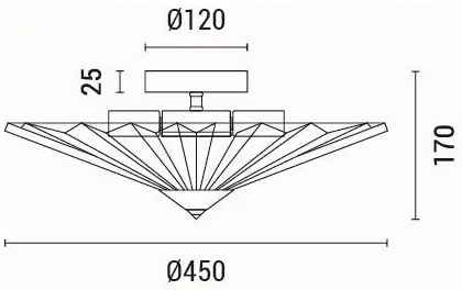 Stropní svítidlo FLOAT 5xE14/15W/230V šedá