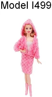 Oblečky pro Barbie - růžové outfity Varianta: model I499