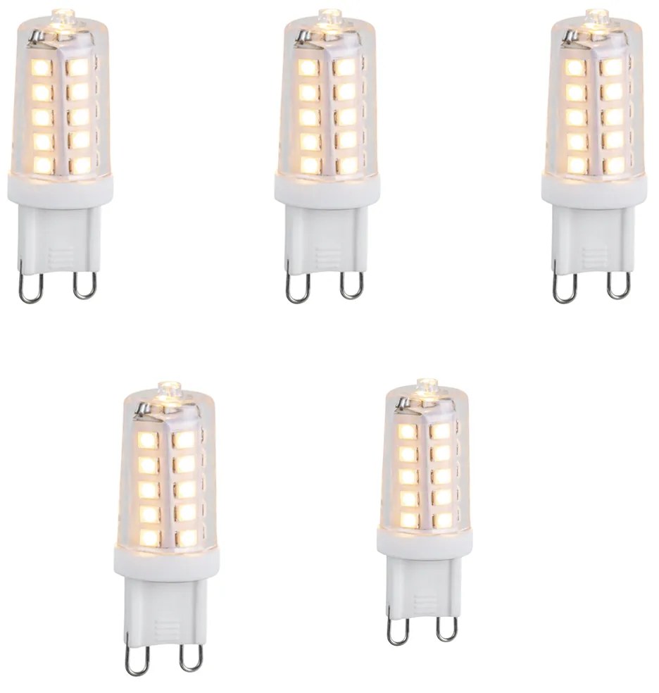 Sada 5 G9 3-stupňových stmívatelných LED žárovek 3W 250 lm 2700K