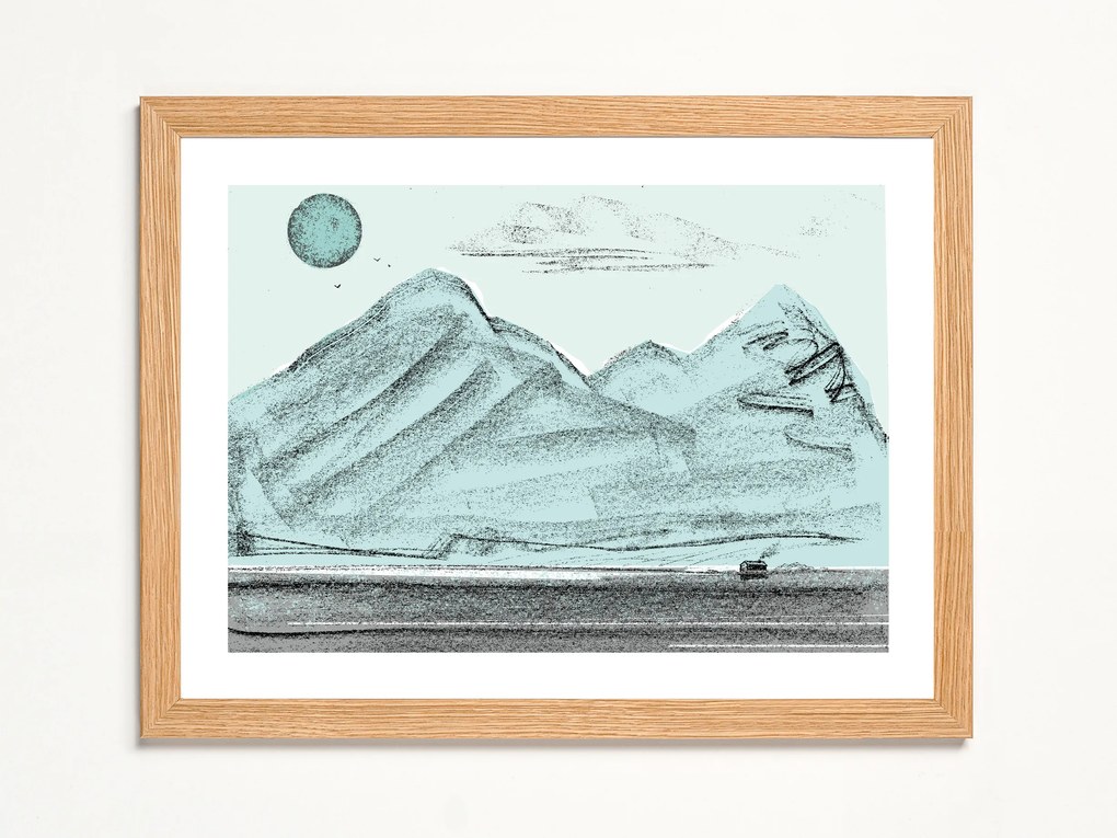 Přemysl Černý | Severní země Rám: Bílý, Velikost: 40 x 60 cm