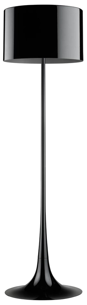 Flos F6612030 Spun Light F, černá designová stojací lampa, 1x205W E27, výška 176cm