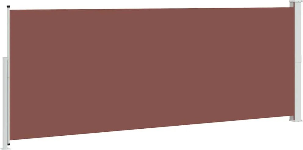 Zatahovací boční markýza 180 x 500 cm hnědá 313408