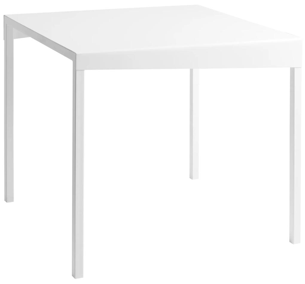 Nordic Design Bílý kovový konferenční stolek Narvik 50 cm