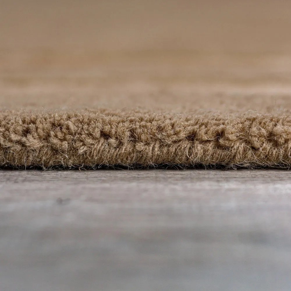 Hnědý ručně tkaný vlněný koberec 160x230 cm Gatsby – Flair Rugs