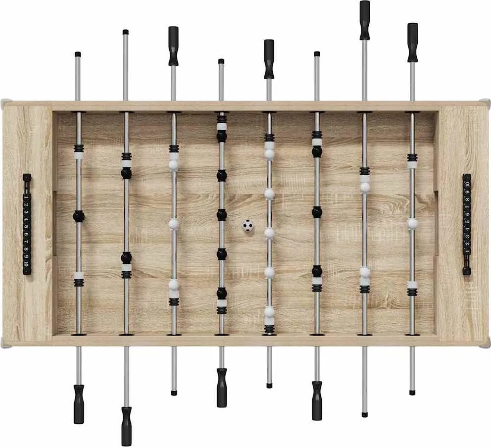 Stolní fotbálek Sonoma dub 146,5 x 74 x 85 cm Kompozitní dřevo 3378201