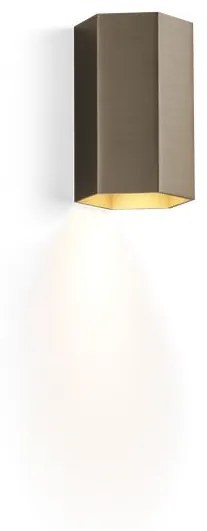 Wever Ducré 300420Q0 Hexo mini 1.0 PAR16, bronzové nástěnné šestiúhelníkové svítidlo, 1x35W GU10, výška 11,5cm