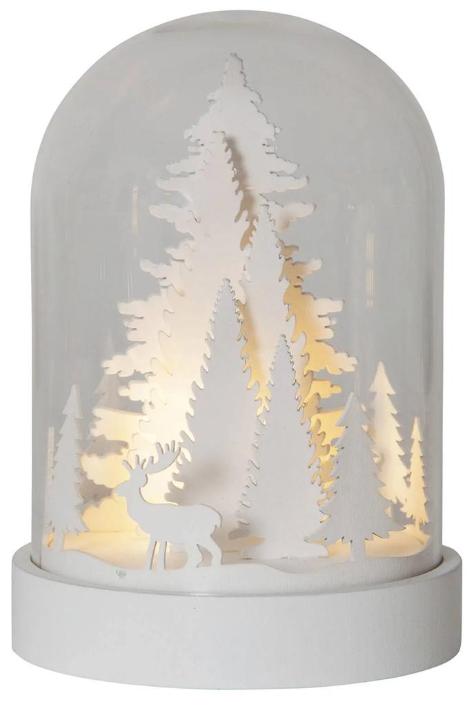 LED dekorativní světlo Kupol lesní scéna, bílá