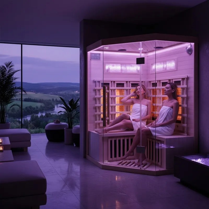 BPS-koupelny Infrasauna Relax HYD-3277 120x120, 2-3 osoby